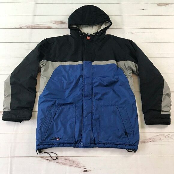 Quiksilver | Jackets & Coats | Quicksilver Kids Boys Xl Blue Black Snow ...